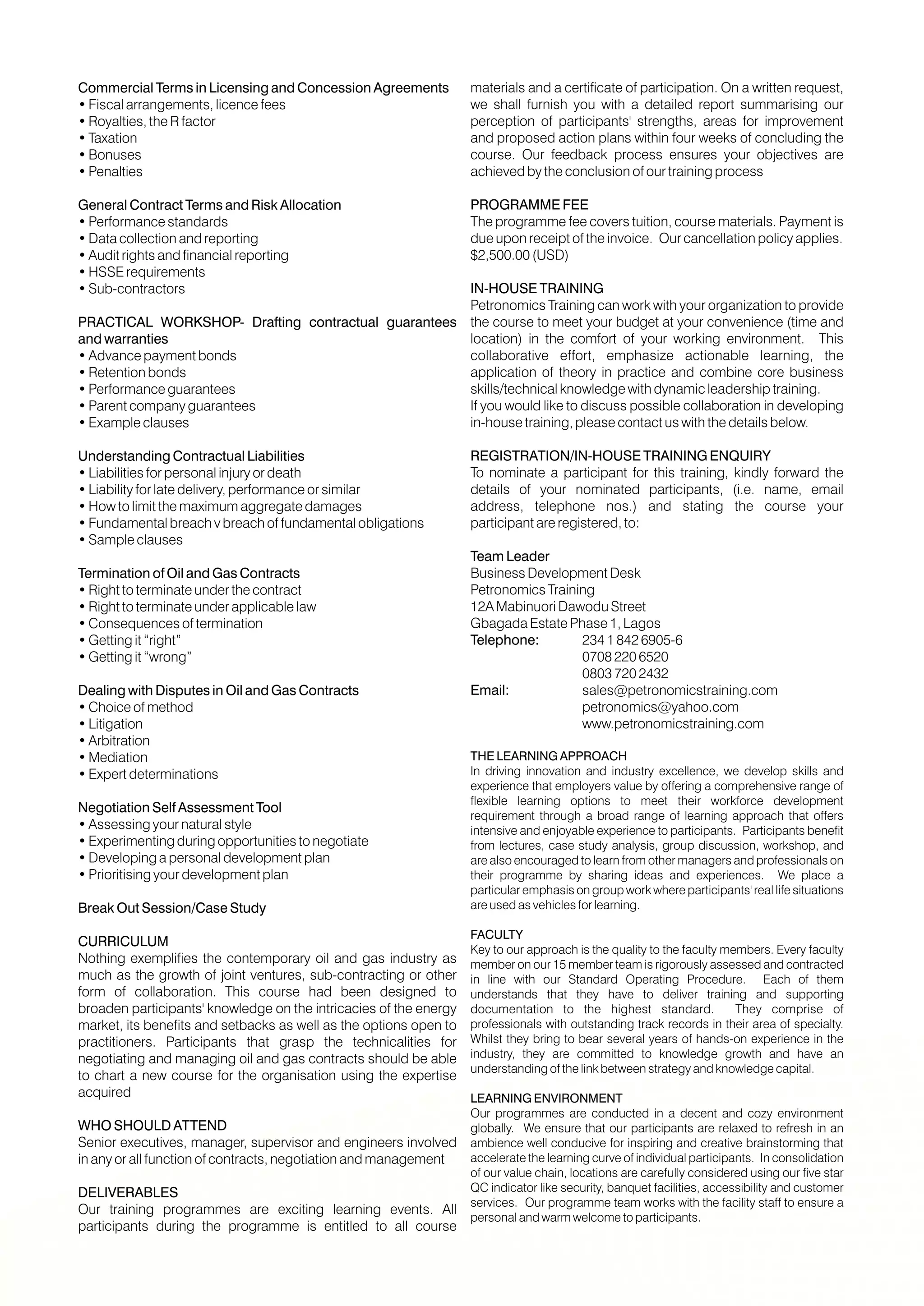 Negotiating and managing oil & gas contracts | PDF