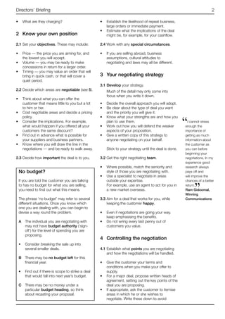 Negotiating a sale | PDF