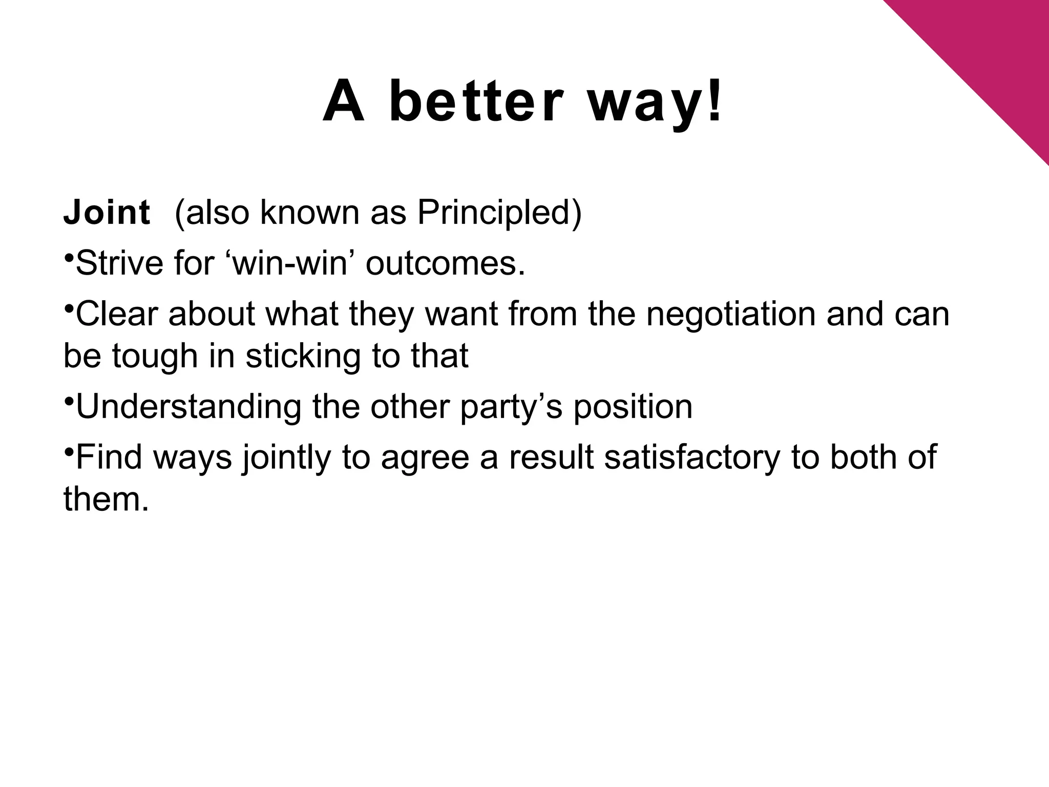 Fundamentals of Negotiating | PPT
