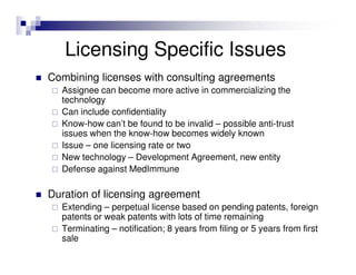 negotiating issues_Negotiating licenses [compatibility mode] | PDF