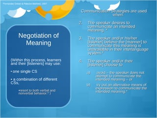 Negotiating Meaning | PPT | Family and Relationships