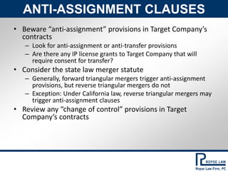 Negotiating Reverse and Forward Triangular Mergers | PPTX