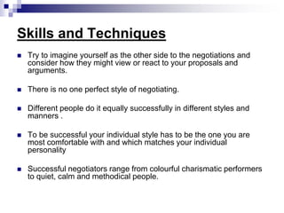 NEGOTIATING SKILLS AND TECHNIQES.ppt