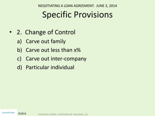 Negotiating the Loan Agreement | PPTX