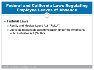 Negotiating the maze of overlapping leave laws | PDF
