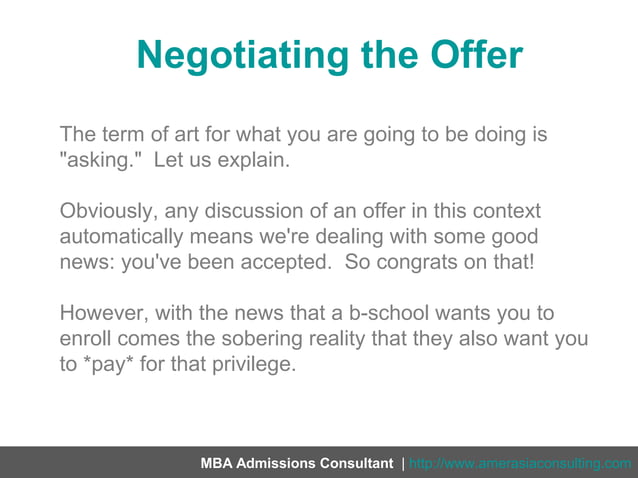 Negotiating the offer | PPT