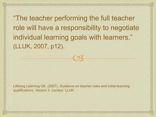 Negotiating with learners | PPTX