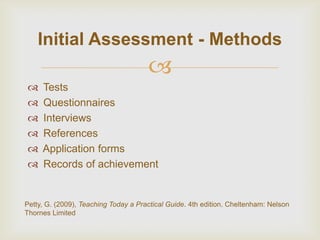 Negotiating with learners | PPTX