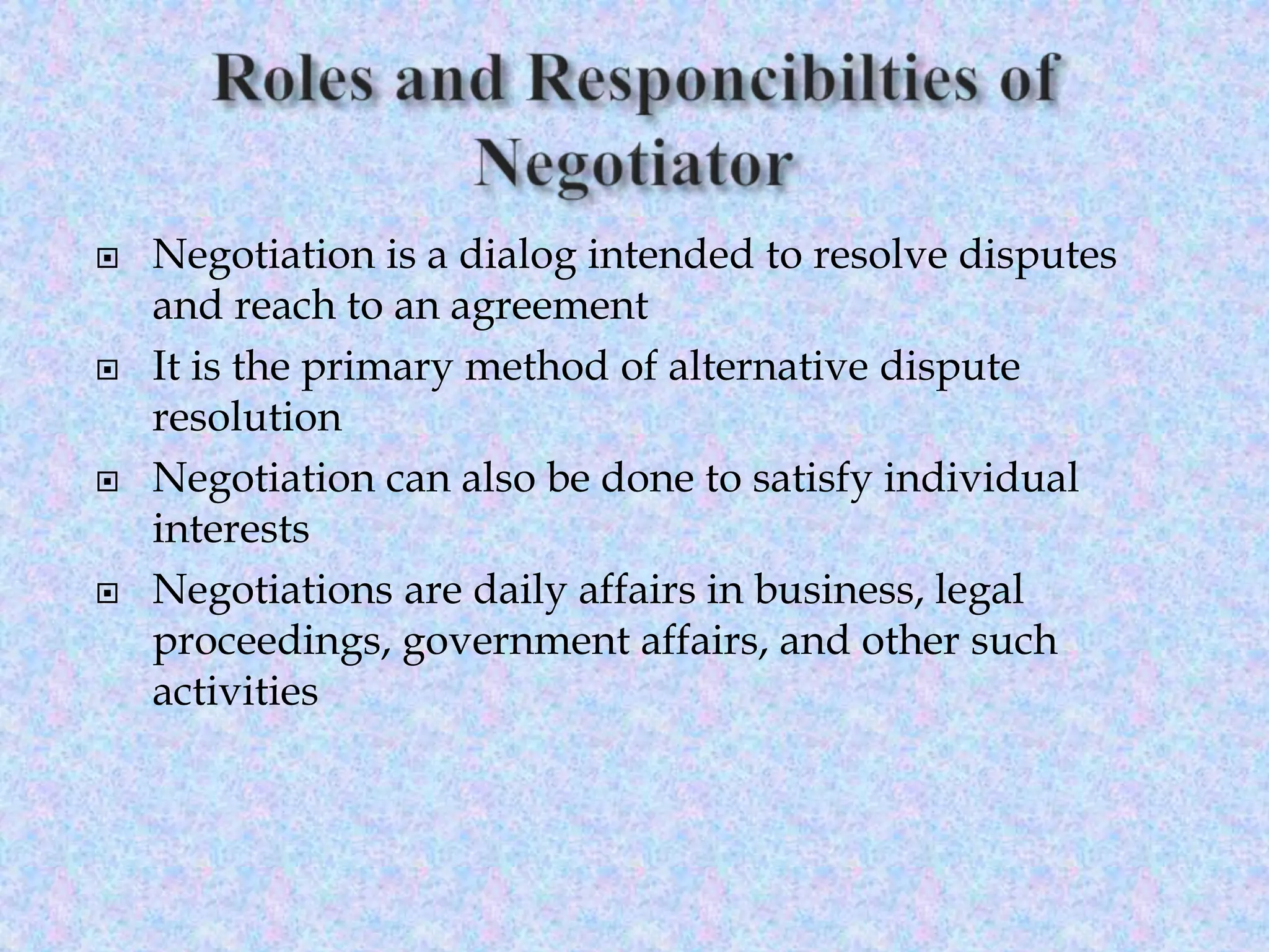 Negotiation | PPTX