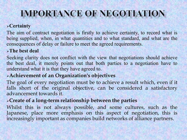 Negotiation | PPTX
