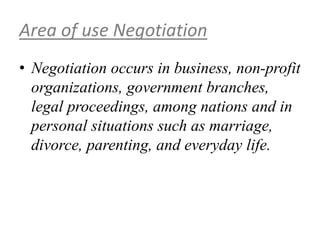 Negotiation | PPTX