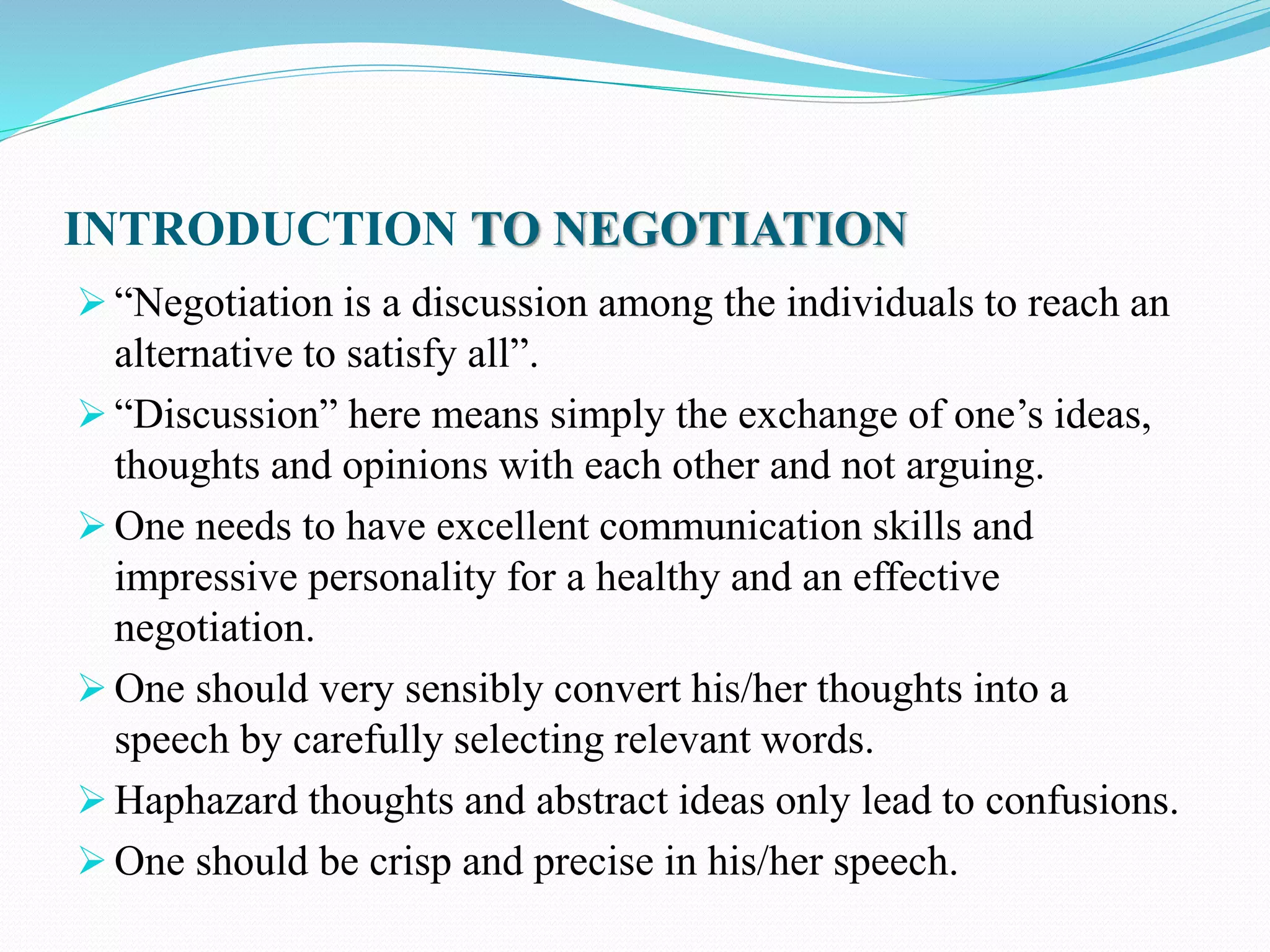 Negotiation | PPTX