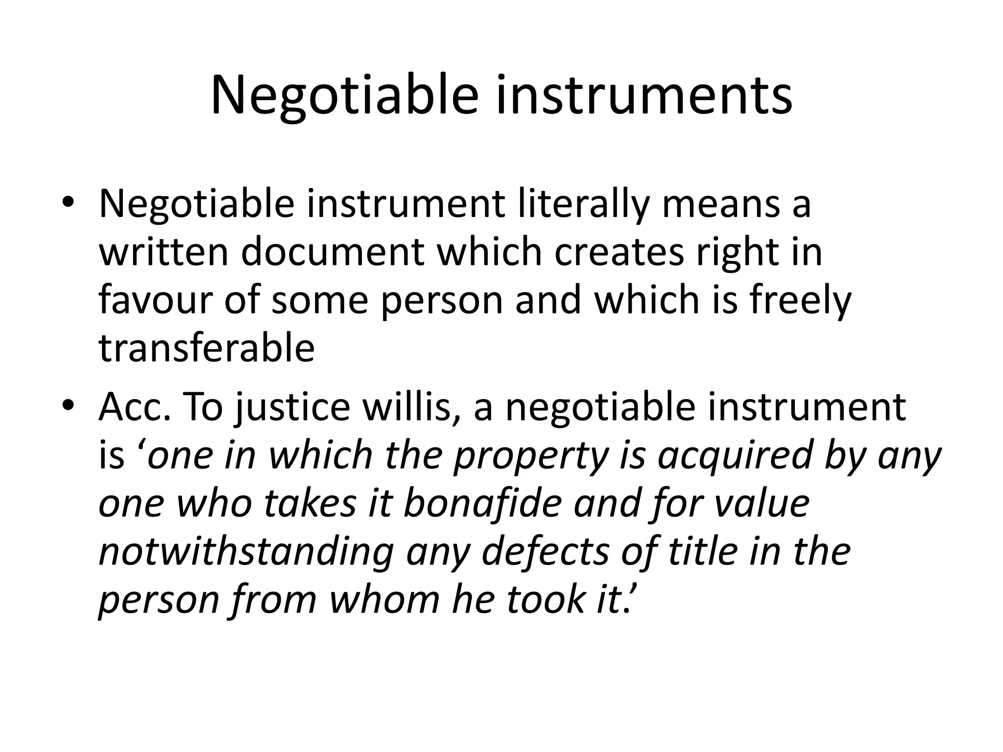 Negotiation instruments | PPTX