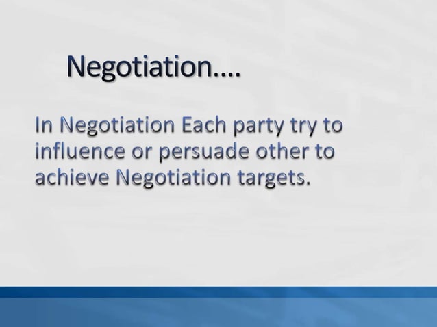 Effective Negotiation Skills | PPT