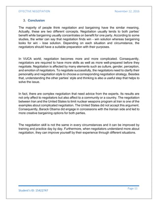 Effective Negotiation | PDF