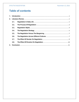 Effective Negotiation | PDF | Family and Relationships