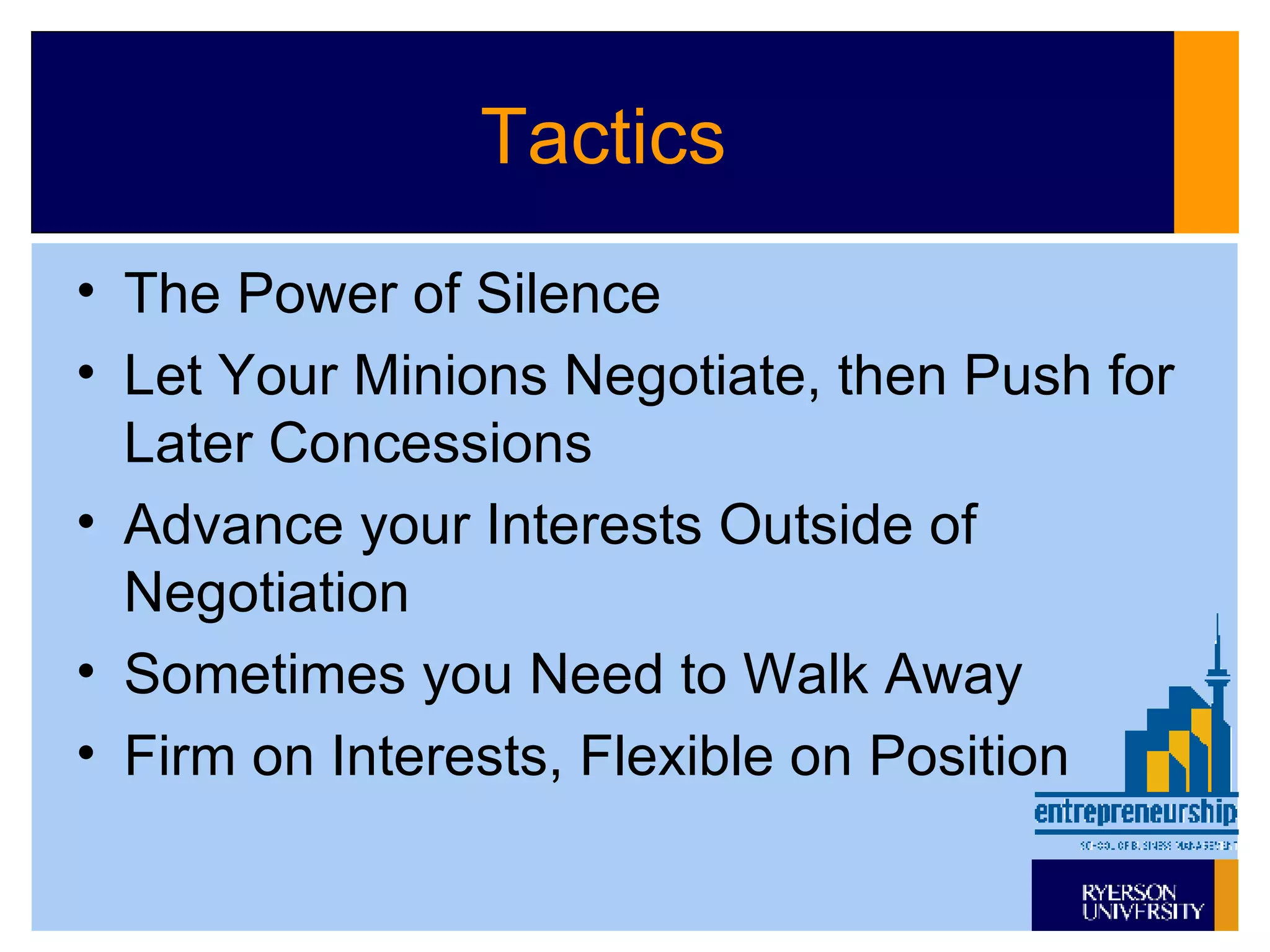 Negotiation for Mutual Gain | PPT