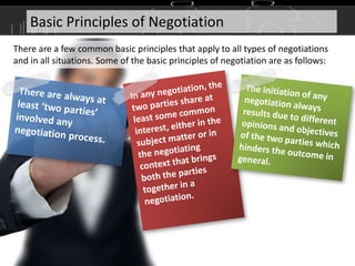 Negotiation skills-basics | PPTX