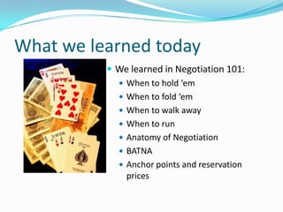 Negotiation 101 Part 1 | PPTX