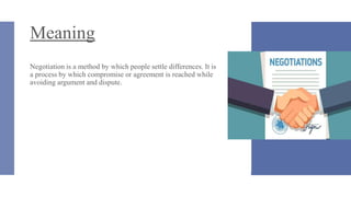 Negotiation and its strategies | PPTX
