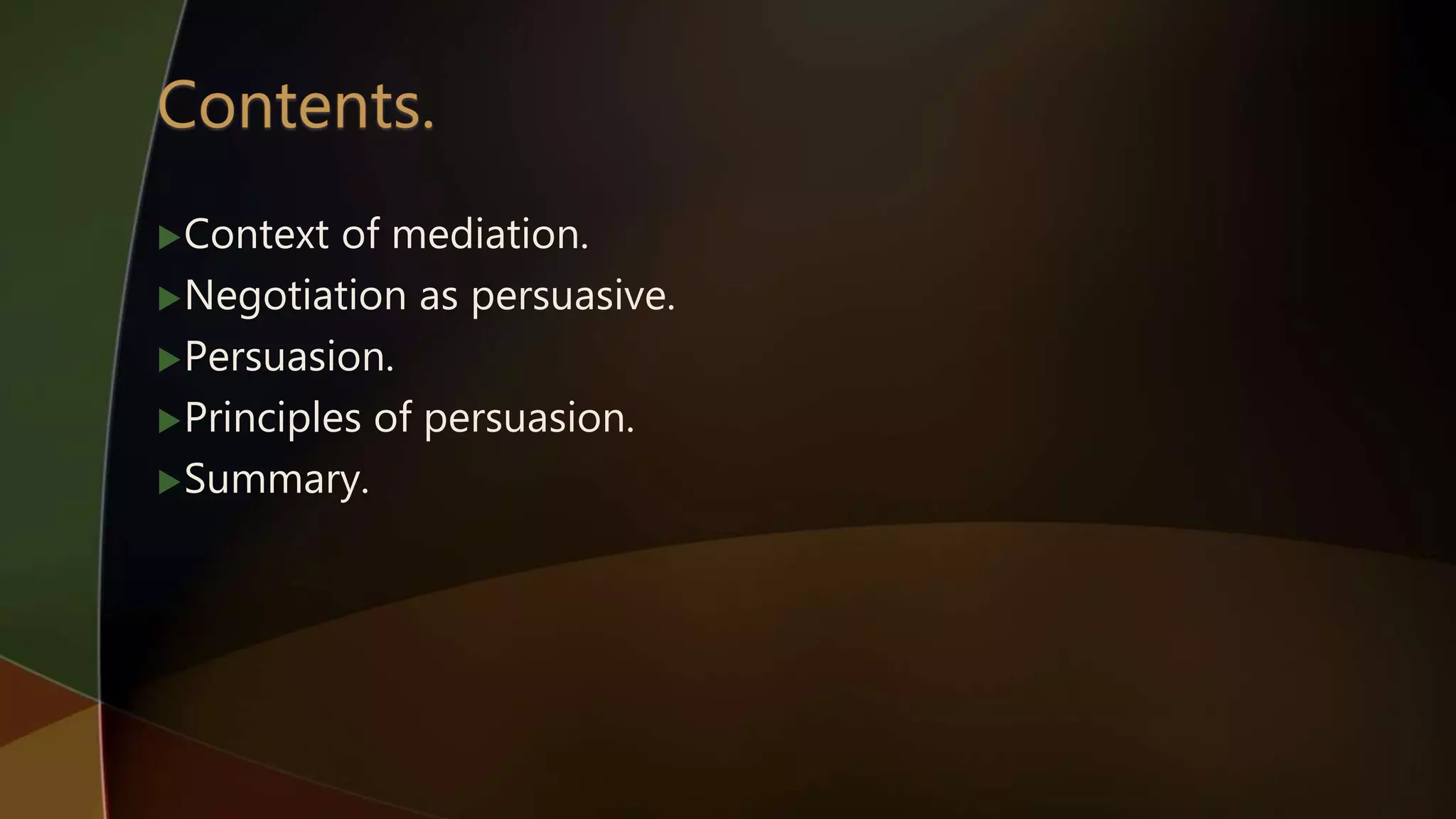 Negotiation as persuasion | PPTX
