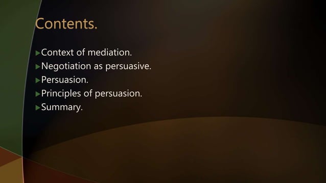 Negotiation as persuasion | PPTX