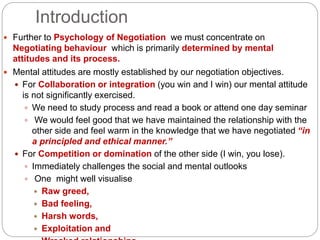 Negotiation attitudes behaviours decide failure to success | PPT