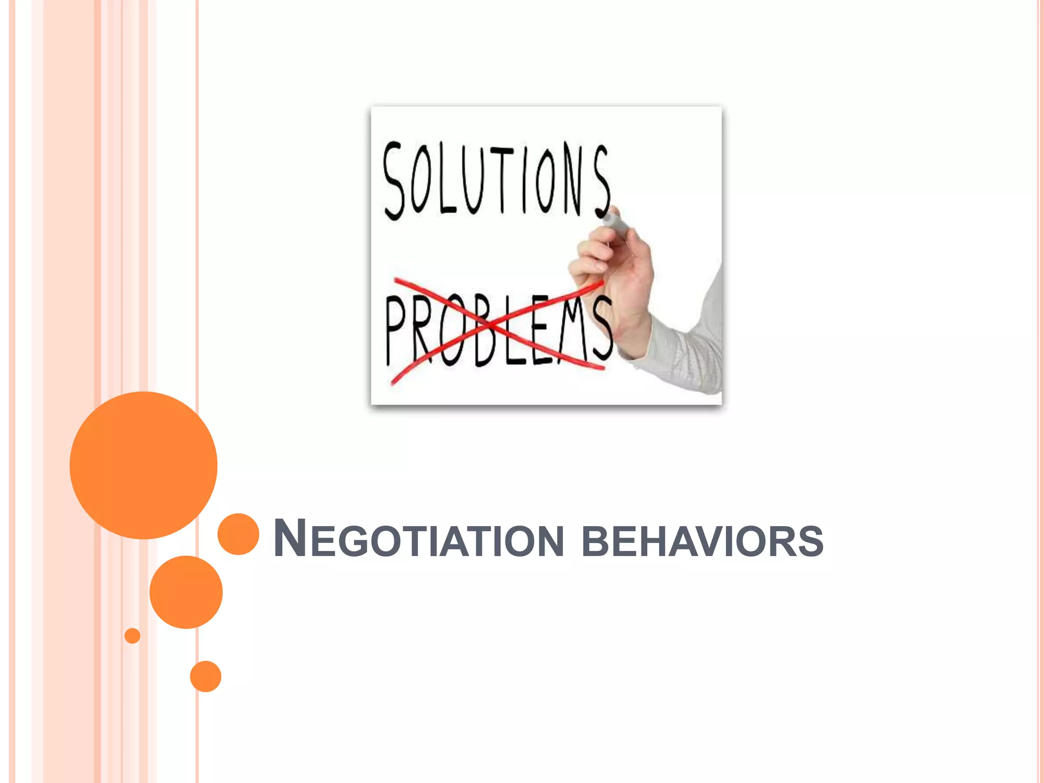 Negotiation behaviors | PPT