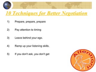 Negotiation & Conflict Resolution | PPT