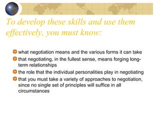Negotiation & Conflict Resolution | PPT