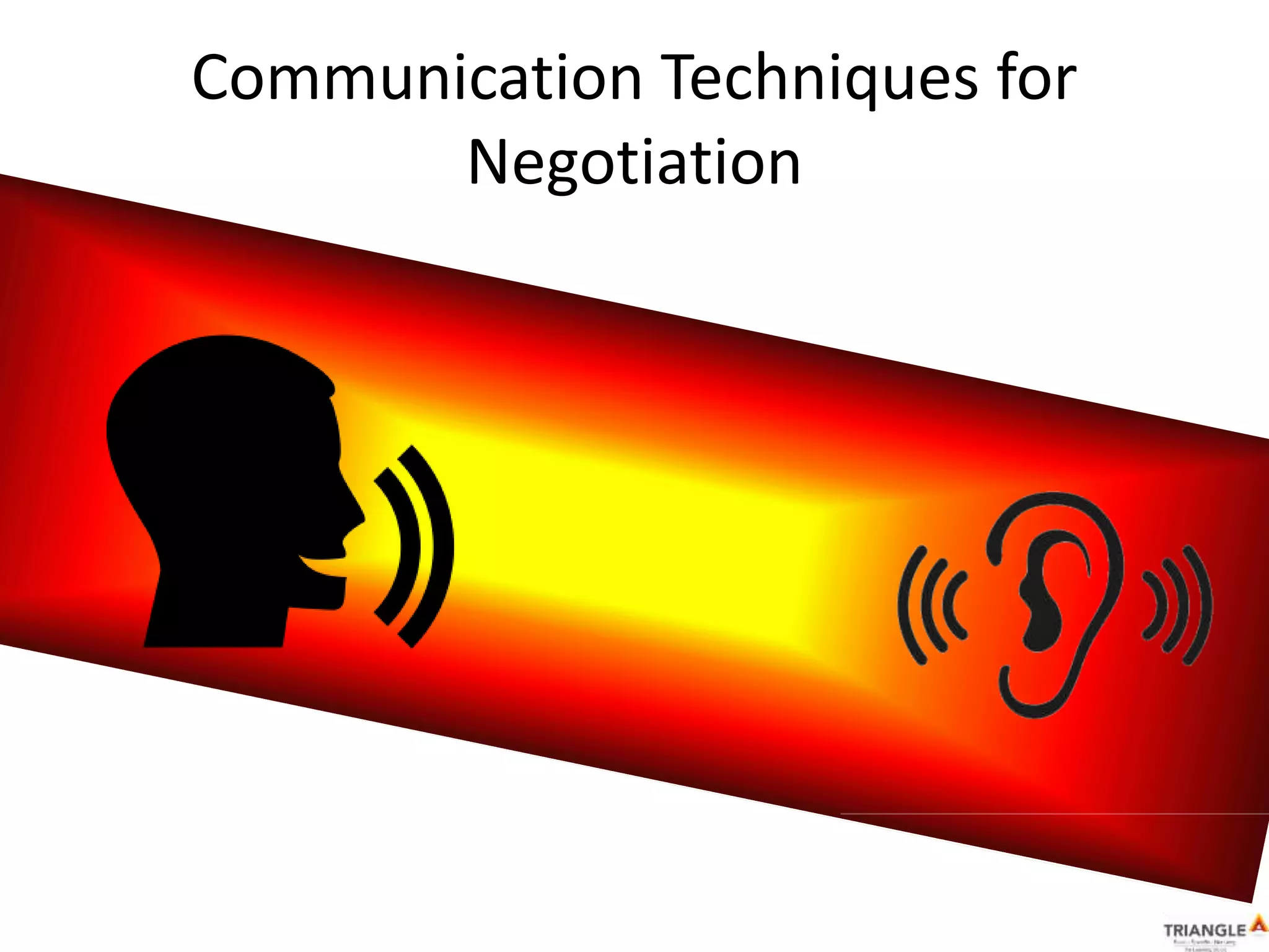Negotiation, conflict resolution techniques, transaction analysis ...