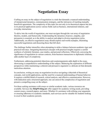 Negotiation Essay.pdf