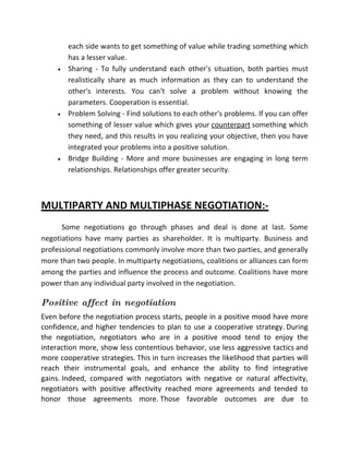 Negotiation in business communication(2) | DOC