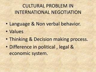 Negotiation in international business | PPTX