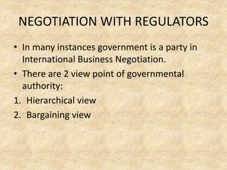 Negotiation in international business | PPTX