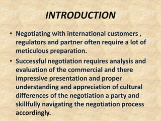 Negotiation in international business | PPTX