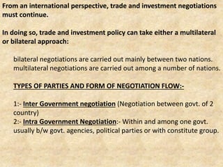 Negotiation in international business | PPTX