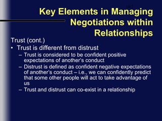 Negotiation Ch 10 Relationships In Negotiation[Sav Lecture]