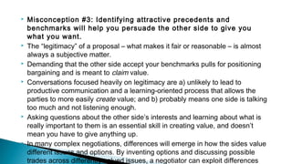 Negotiation pitfalls myths and misconceptions | PPT