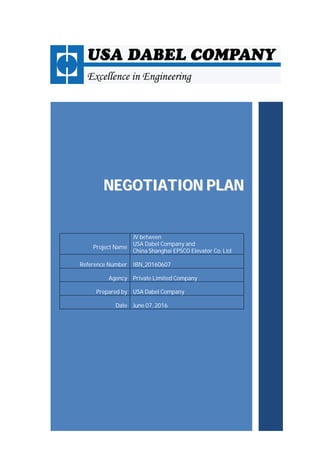 Negotiation Plan | PDF