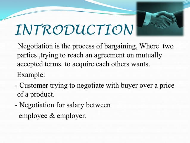 Negotiation ppt | PPTX