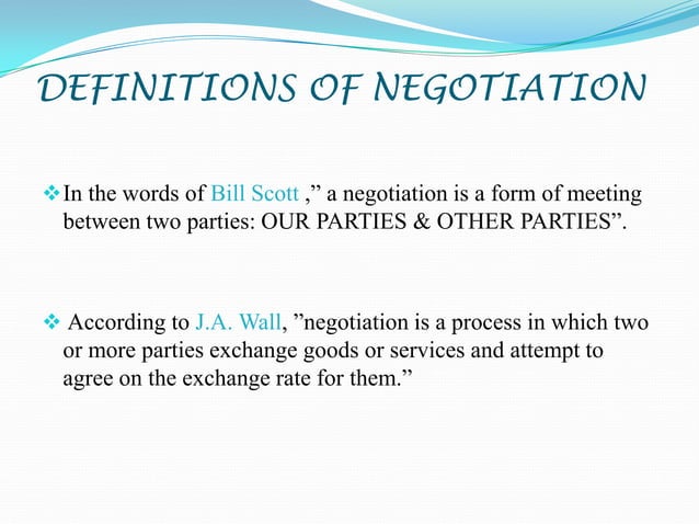 Negotiationppt jitu | PPTX | Business | Business and Finance