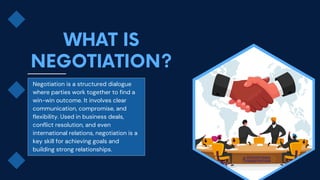 negotiation presentation build by a group | PDF