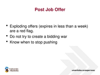 Negotiations Class Lecture on Job offer July 17.ppt