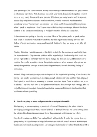My Personal Negotiation style | PDF