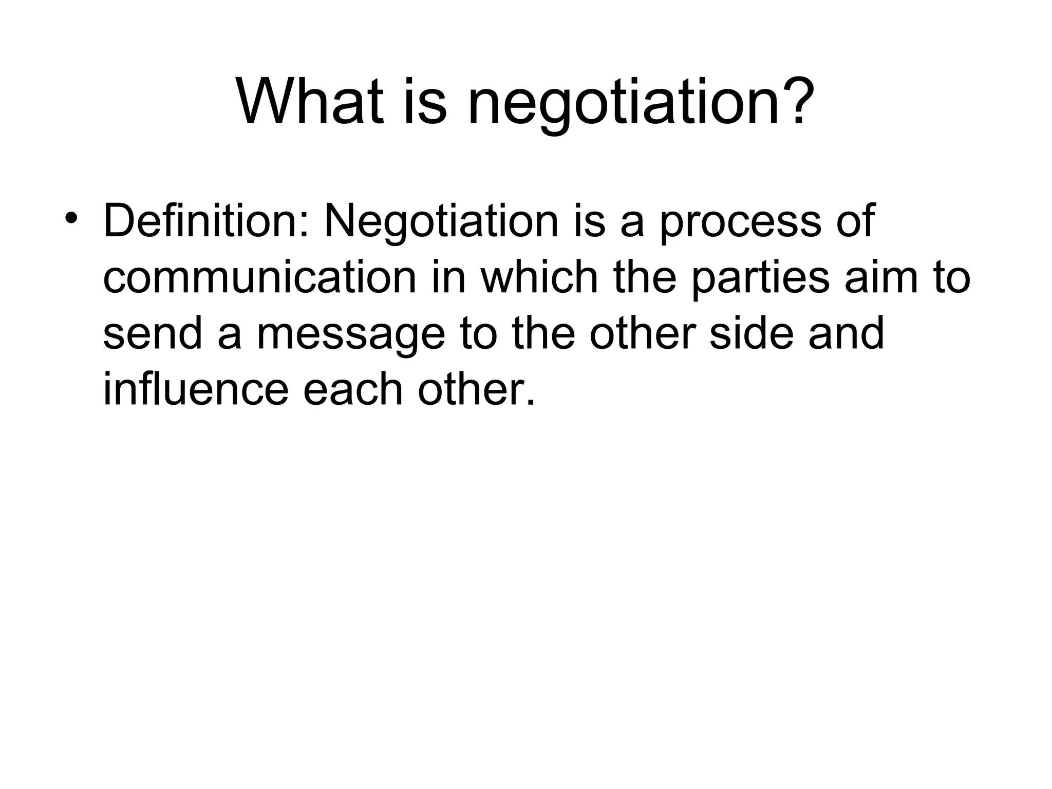 Negotiation skill ppt | PPT