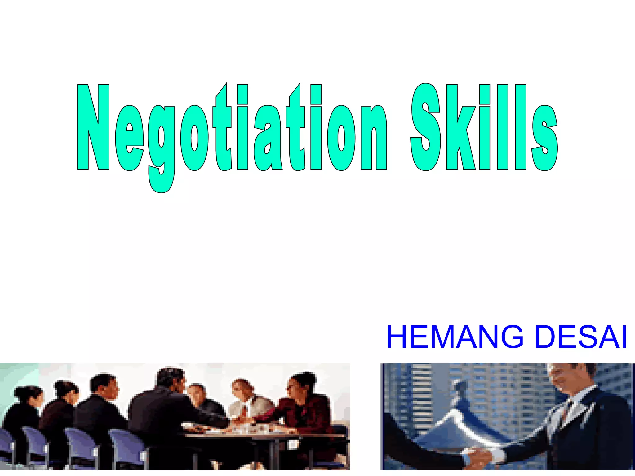 Negotiation skills 02nd june'10 | PPT