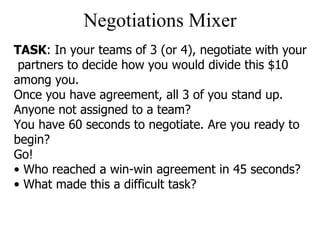 Negotiation skills power point presentation | PPT