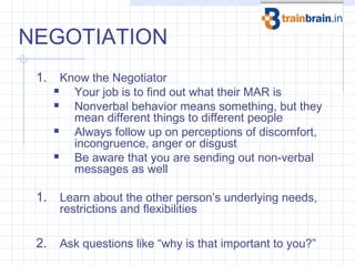 Negotiation skills | PPT