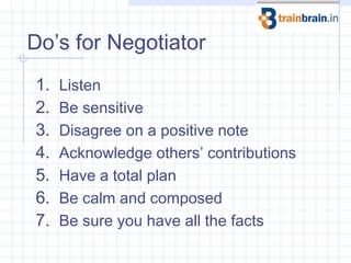 Negotiation skills | PPT